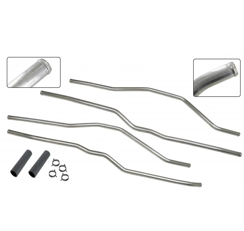 Water pipe set feed/return stainless steel for VW Bus T3 1.6TD,1.6D,1.9 ...